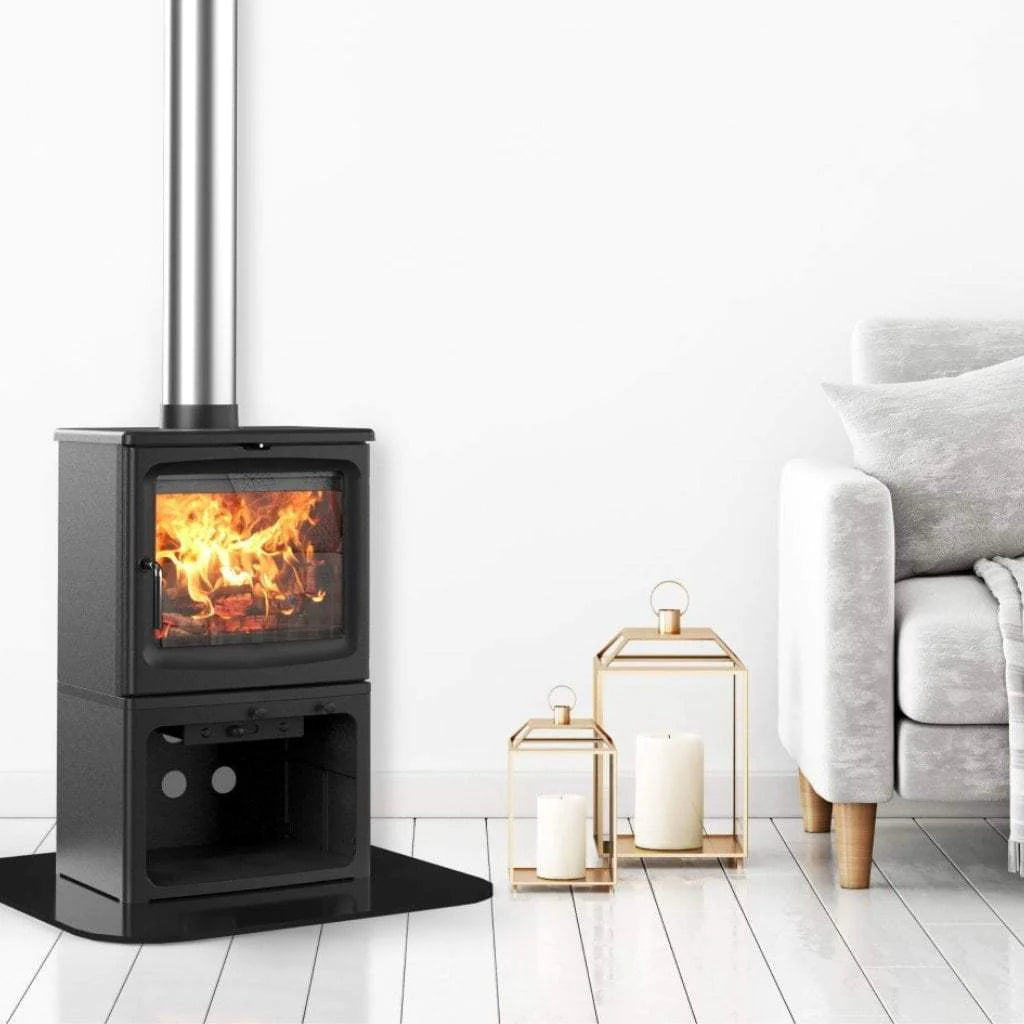 Tall Wood Burning Stoves with Log Store or High Legs – Stovefitter's ...